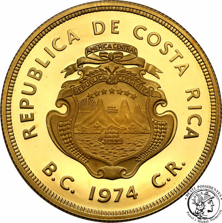 Costa Rica 1500 Colones 1974 Mrówkojad stempel lustrzany - NISKI NAKŁAD ...
