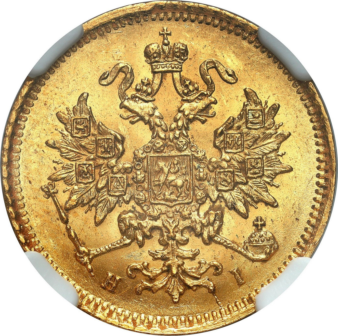 Rosja. Aleksander II. 3 ruble 1869 HI, Petersburg NGC MS64 | Niemczyk.pl